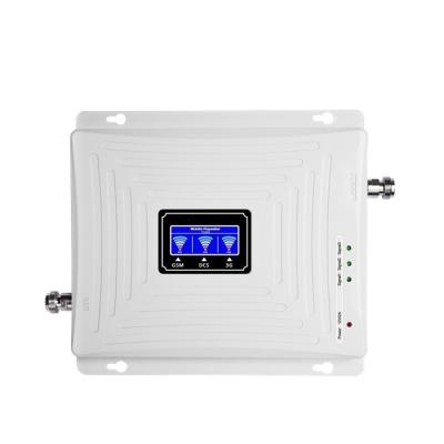 中国 900/1800/2100MHz三バンド移動式信号のブスター、20dbm enchancer、LCD表示のアンプと、65dbi携帯電話のpicoの中継器 販売のため