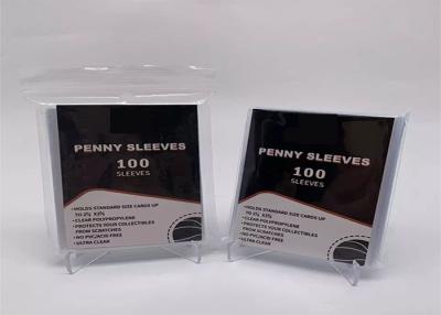 China Transparent Protector Penny Card Sleeves Pennies PP / PE Material for sale