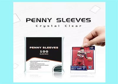 China Transparent Protector Penny Card Sleeves Pennies PP / PE Material for sale