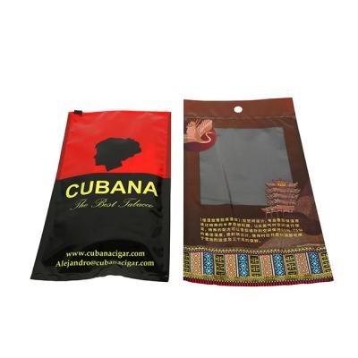 China 3 lados sellaron el bolso de empaquetado Ziplock del cigarro de la ventana de los bolsos a prueba de humedad para el cigarro en venta