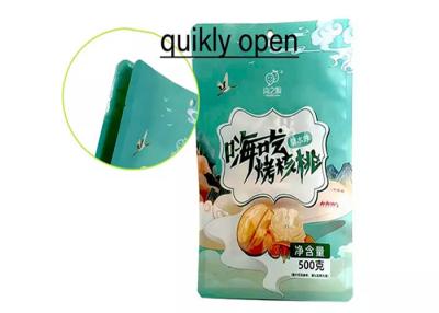 China Plastic Food Packaging Foil Ziplock Bags , 8 Sides Seal Stand Up Ziplock Bag For Meat for sale
