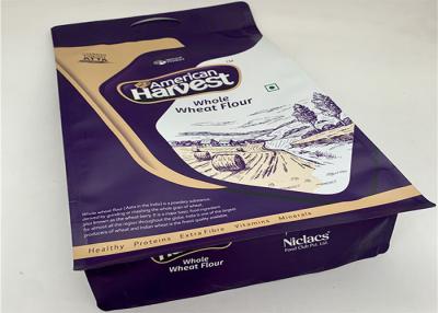 Китай Мешки пшеничной муки 5kg Eco дружелюбные плоские нижние с молнией/отверстием вида продается