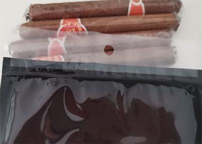 Cina Borse d'imballaggio del Humidor del sigaro dell'involucro a prova d'umidità del tabacco con la chiusura lampo in vendita