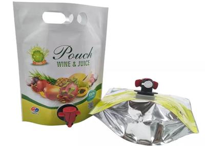 China Customized Stand Up Spout Pouch Aluminum Foil 3l Drink Juice Bag In Box With Spout Tap Wine Liquid Pouch With Spigot for sale