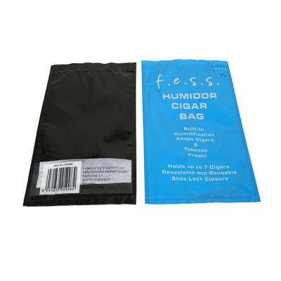 China ProPlastic Ziplock Tabakverpackungstüte mit Befeuchtung, Zigarrenverpackungstüte mit individuellem Druck zu verkaufen