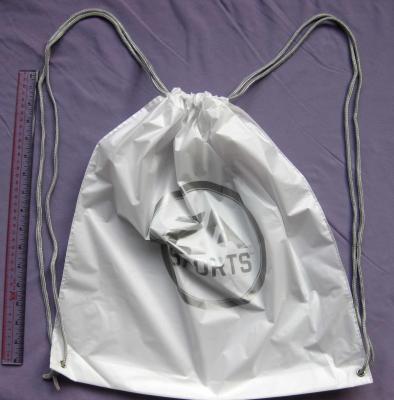 China Double Shoulders Plastic Drawstring Backpack Bags For Travel / Swim / Run / Sports / Relaxation for sale