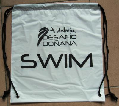 China Double Shoulders Plastic Drawstring Backpack Bags For Travel / Swim / Run / Sports / Relaxation for sale