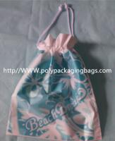 China Custom Plastic Drawstring Bags for sale