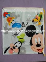 China OEM ODM Printed Plastic Drawstring Backpack Bags For Gift Packaging for sale