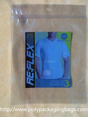 China Custom T - Shirt Clear Foil Ziplock Bags Anti Static Plastic Bags Moisture Proof for sale