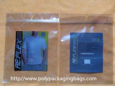 China Custom T - Shirt Clear Foil Ziplock Bags Anti Static Plastic Bags Moisture Proof for sale