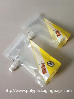 Cina Chiari di plastica stanno sul sacchetto del contenitore dell'acqua con il becco W13 x L27cm in vendita