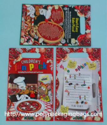 Cina Borse di plastica del regalo del pacchetto di divertimento di Natale con le maniglie su misura in vendita
