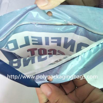 Cina Lo stoccaggio della biancheria intima di modo insacca il LOGO di stampa della borsa della chiusura lampo del PVC della cartilagine in vendita