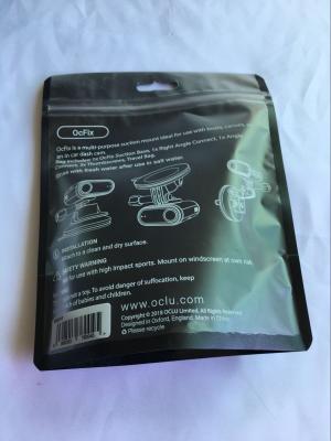 China Zipper Aluminum Plated Three Side Seal Pouch Bag Digital Product Packaging for sale