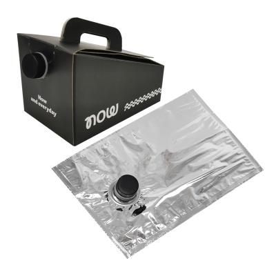China Custom Logo Print 1L 2L 3L 5L 10L Disposable Coffee Drink Wine BIB Bag in Box Dispenser Coffee To Go Take-out Aseptic Bag in Box for sale