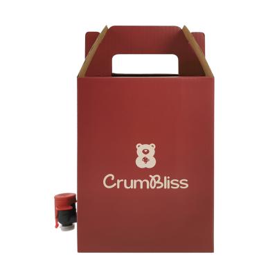 China 1L-10L Aseptic Beverage Bib Filler Capper Bag in the Box Heat Seal Aluminum Wine & Juice Pouch with Vitop Tap for Mineral Water for sale