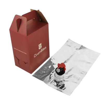 China 1L-10L Aseptic Beverage Bib Filler Capper Bag in the Box Heat Seal Aluminum Wine & Juice Pouch with Vitop Tap for Mineral Water for sale