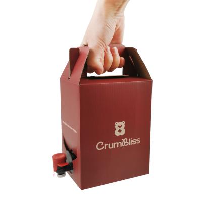 China 1L-10L Aseptic Beverage Bib Filler Capper Bag in the Box Heat Seal Aluminum Wine & Juice Pouch with Vitop Tap for Mineral Water for sale