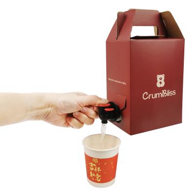 China 1L-10L Aseptic Beverage Bib Filler Capper Bag in the Box Heat Seal Aluminum Wine & Juice Pouch with Vitop Tap for Mineral Water for sale