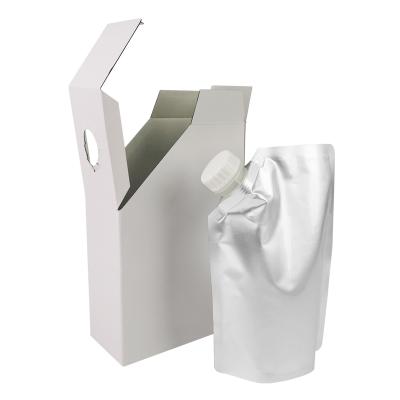 중국 1L 3L 5L 크라프트 종이 커피 박스 BIB 백 커피 박스 일회용 커피 백 인 박스 밸브 액체 디스펜서 포함 판매용