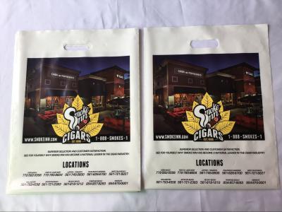 Merchandise Die Cut Handle Bags Custom Logo Printing Personalized Plastic Bags