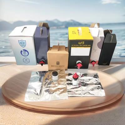China Textured Surface Bag In Box Plastic Container With Spout Suitable For Food Grade Liquid Packaging Applications for sale