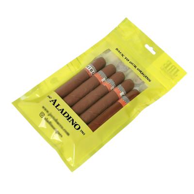 China Food-grade TPU And PE Material Cigar Bags Custom Volume 5 Cigars Leak Proof Airtight Storage Bags for Cigar Preservation for sale