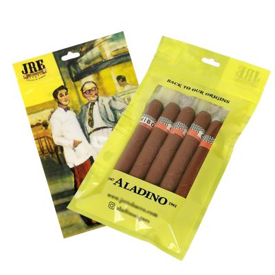 China Medium cigar packaging bag moisture proof pouch ensuring cigars remain in optimal condition throughout supply chain for sale