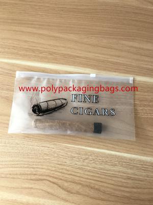 Το φερμουάρ κλειδώνει τις Resealable τσάντες Humidor πούρων με το τοποθετημένο σε στρώματα LDPE άσπρο χρώμα ολισθαινόντων ρυθμιστών