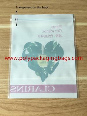 Cina Sacchetti di plastica autoadesivi del PE bianco per i cosmetici europei ed americani, maschera, imballaggio dell'olio essenziale in vendita