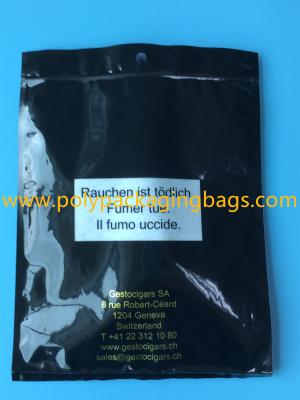China Chinese factory custom cigar moisturizing plastic zipper bag humidification system with transparent window en venta