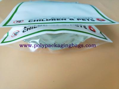 China PE Laminated Clear Zipper Plastic Stand Up Pouch With Tear Notch for sale
