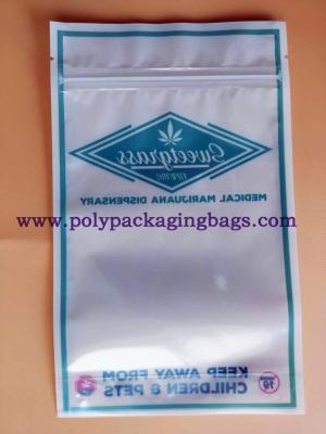 China PE Laminated Clear Zipper Plastic Stand Up Pouch With Tear Notch for sale