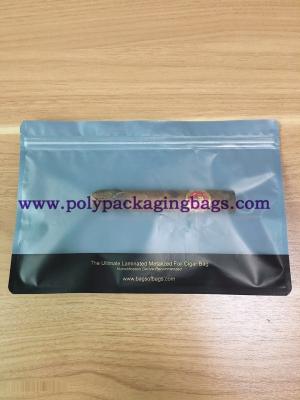 China Sacos de plástico do charuto do preto 25cm do fechamento do fecho de correr da impressão do Gravure à venda