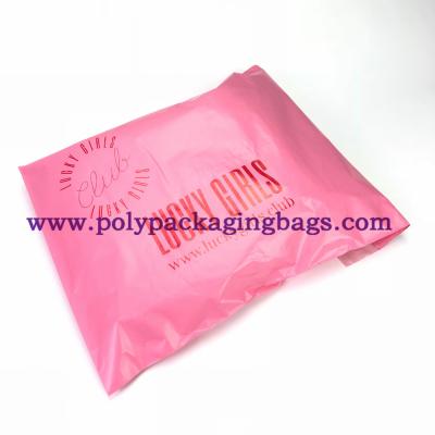 Cina Sacchetti di plastica autoadesivi 0.14mm opachi rosa per la spedizione di spedizione in vendita