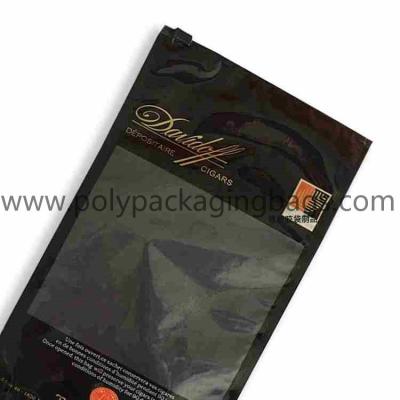 Cina Borse risigillabili di umidità del sigaro della serratura dello zip della borsa del Humidor del sigaro della chiusura lampo del sistema di umidificazione in vendita