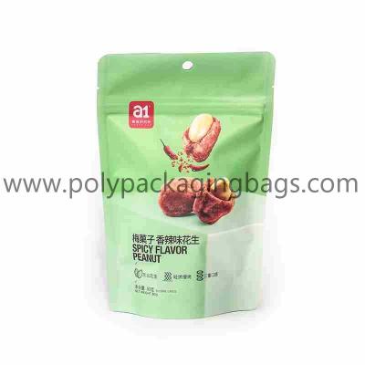 China 0.12mm Matte Ziplock Bag Printing Plastic Snack Peanut Package for sale