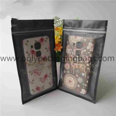 China OPP frosted composite zipper bag for mobile phone, charging cable. for sale