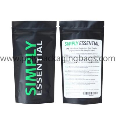 China Resealable Ziplock Aluminum Foil Standing Up Pouches for sale