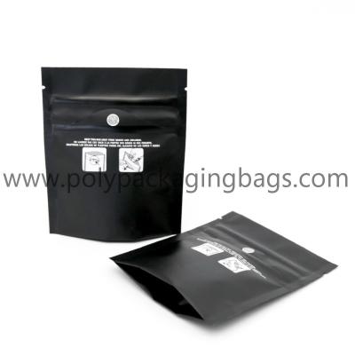 China New style black matte smell proof plastic mylar stand up pouch child resistant exit ziplock bag for sale