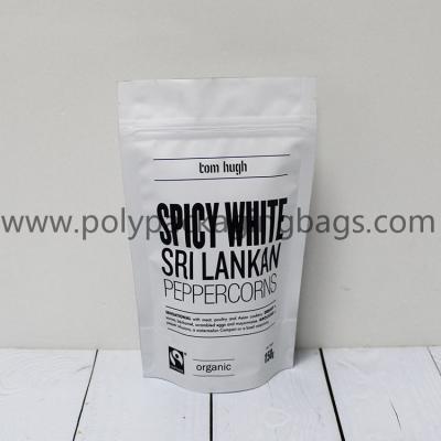 China Moisture Proof Standing 190 Micron Resealable Ziplock Bags for sale