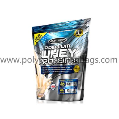 China Food Grade Plastic Miniature Ziplock Bags For Whey Protein Package for sale