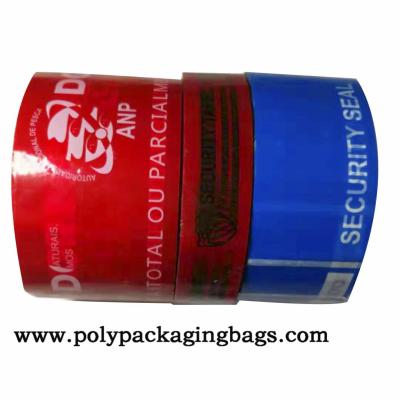 China 25mm 50mm Width Tamper Resistant Tape For Plastic Box for sale