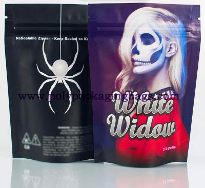 China 3.5 Gram Resealable Stand Up Foil Ziplock Bags For Halloween for sale