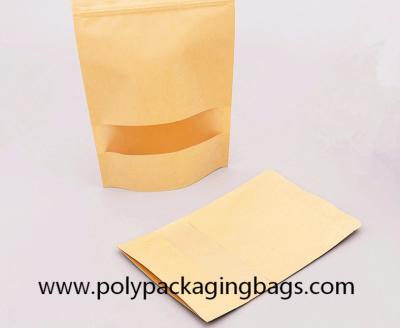 China Biodegradable Ziplock Kraft Stand Up Pouches For Tea Packaging for sale