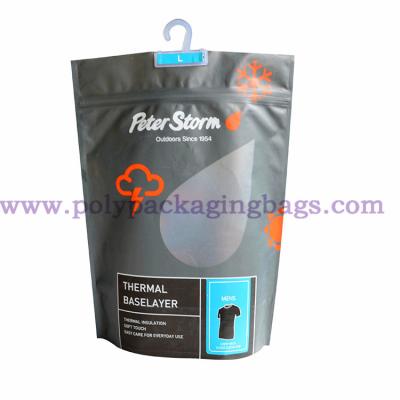 China 200 Micron Plastic Zipper Packing Bags With Bottom Gusset for sale