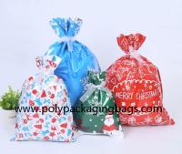 China Drawstring Christmas Gift Bags For Candy Packaging for sale