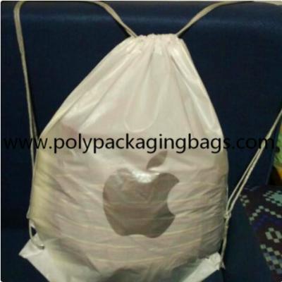 China STREPTOKOK de Dubbele Laagcpe PE Plastic Rugzak van Drawstring for sale