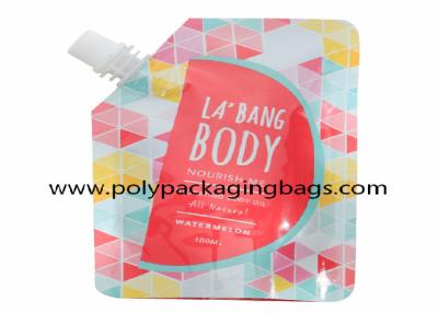 China Gravure Printing Stand Up 500ML 1.5L Detergent Nozzle Bag Stand Up Spout Bag For Liquid for sale